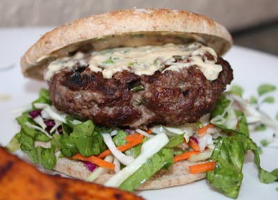 East Meets West Burger - Aggie's Kitchen